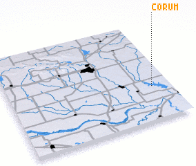 Corum (United States - USA) map - nona.net